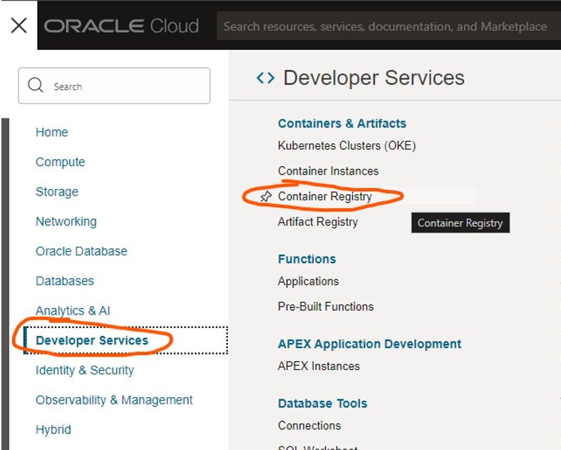 Deploying a .NET core app on OCI (Container instance)